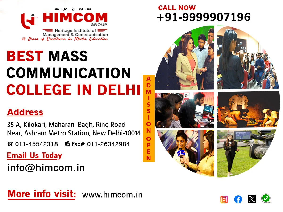 Best Mass Communication College in Delhi for Journalism & Media